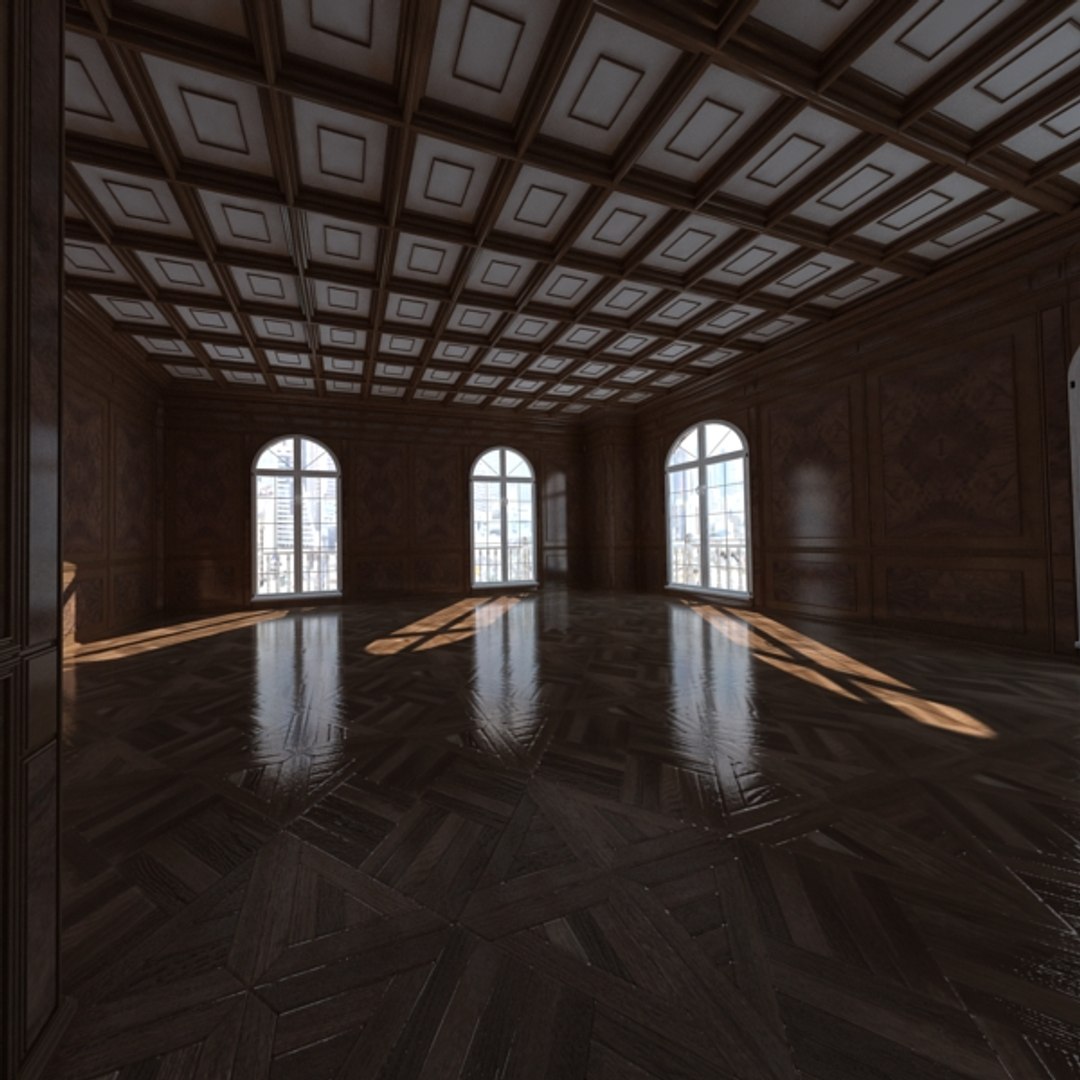 3d Model Of Base Classic Interior