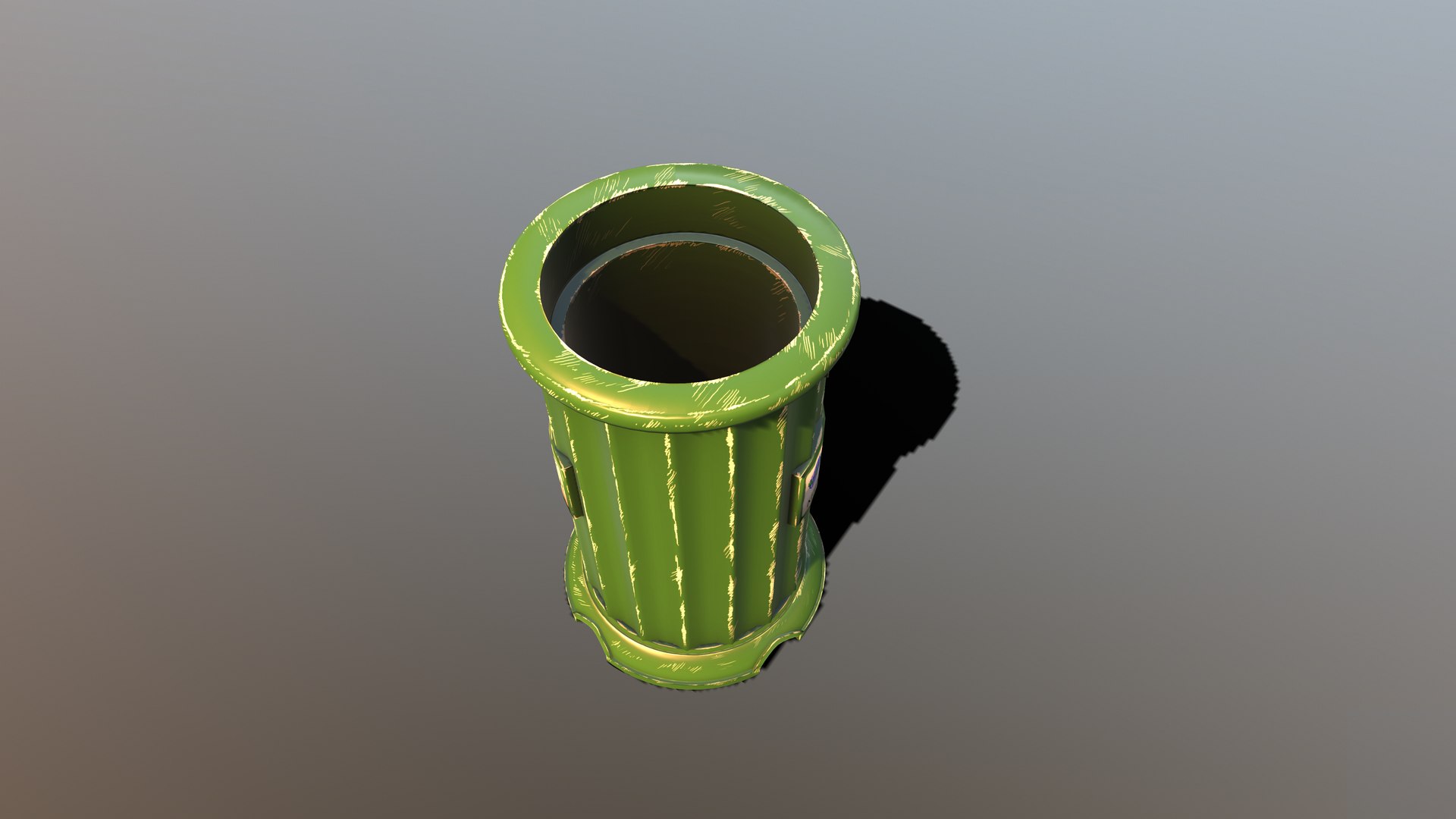 3D Stylized Trash Bin Model - TurboSquid 1628123
