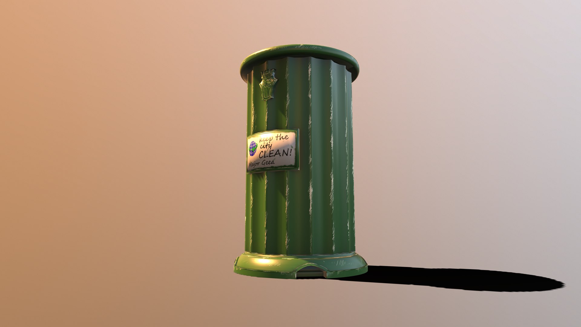 3D Stylized Trash Bin Model - TurboSquid 1628123