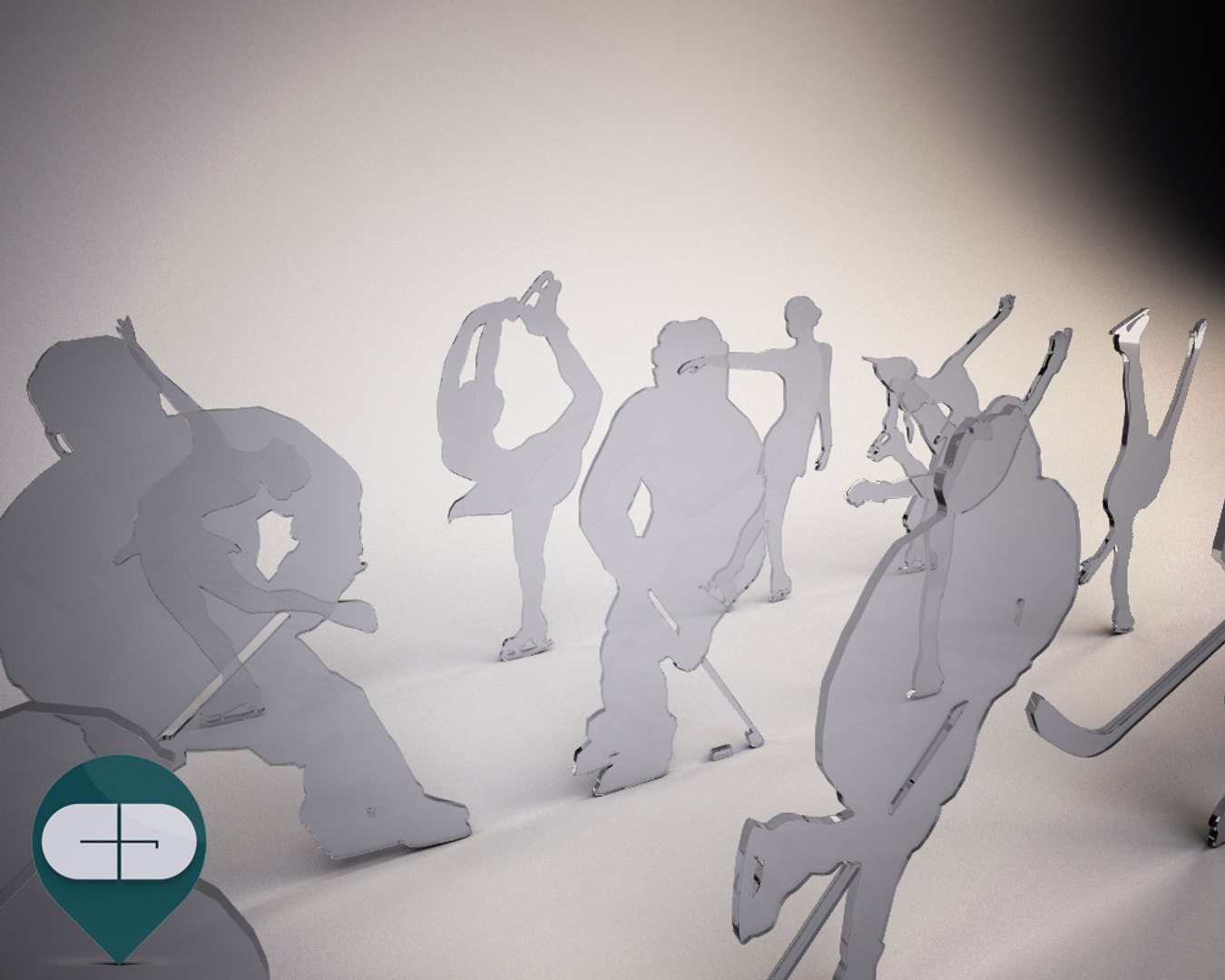 3d Silhouette People