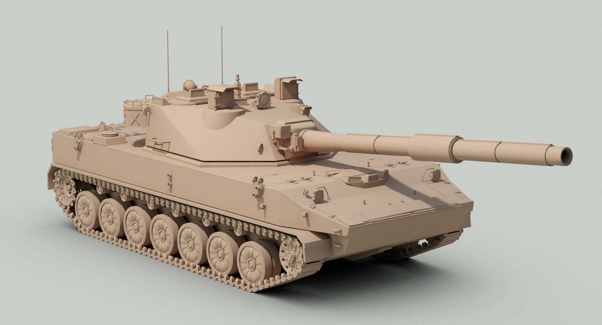 3d Model Of 2s25 Sprut Russian