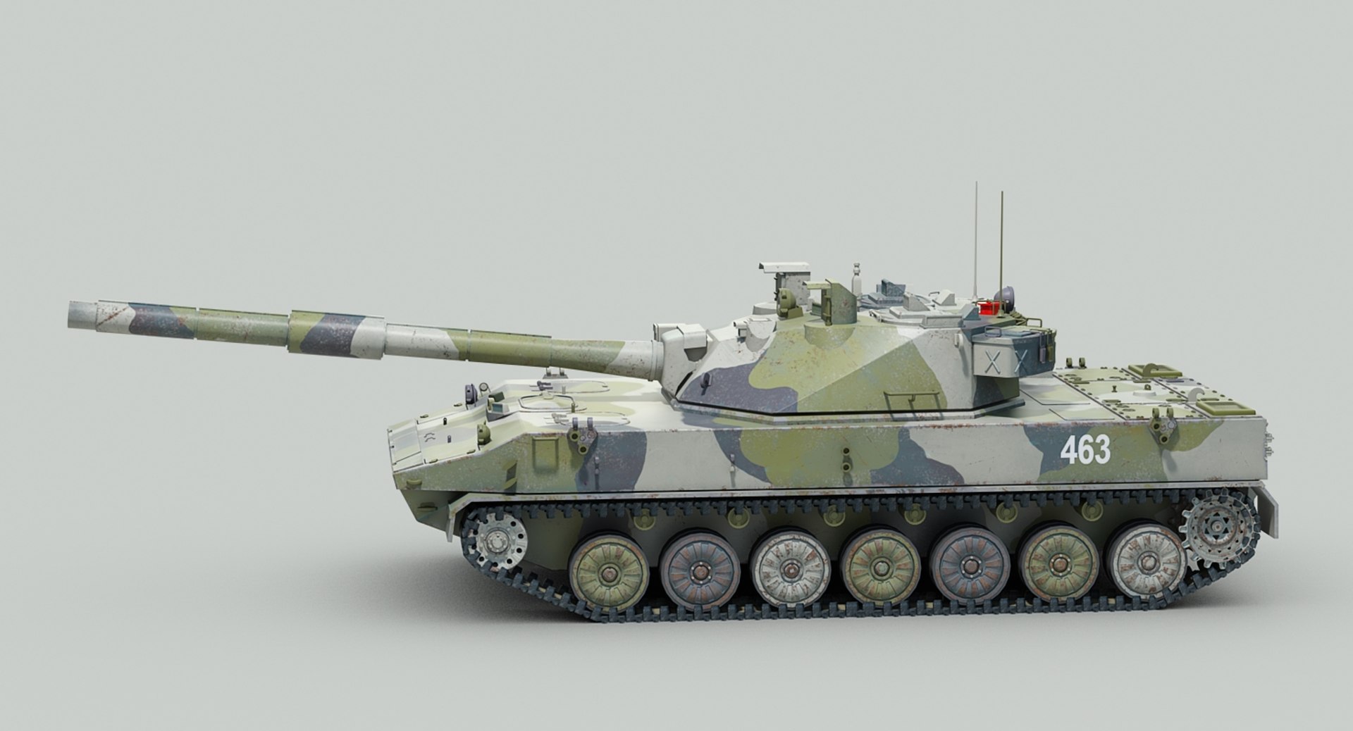 3d Model Of 2s25 Sprut Russian