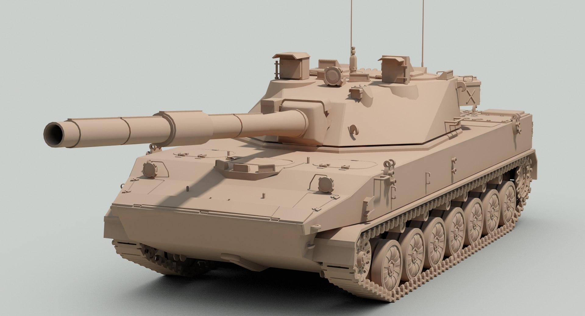 3d Model Of 2s25 Sprut Russian