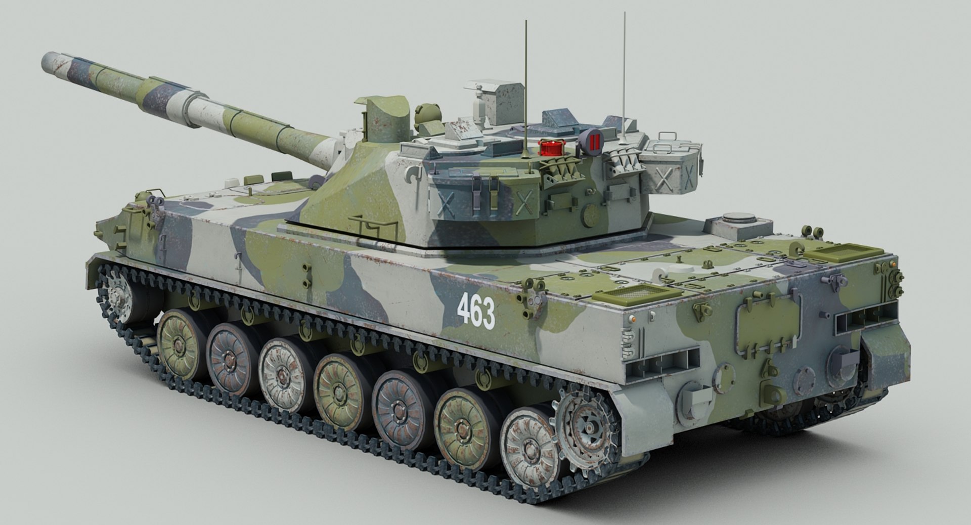 3d Model Of 2s25 Sprut Russian