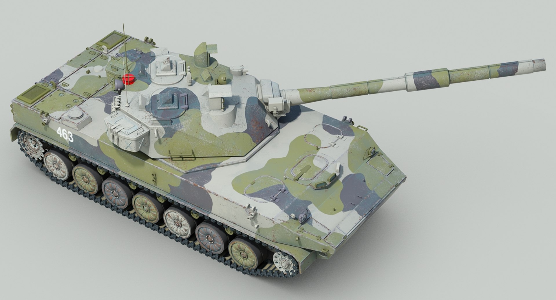 3d Model Of 2s25 Sprut Russian
