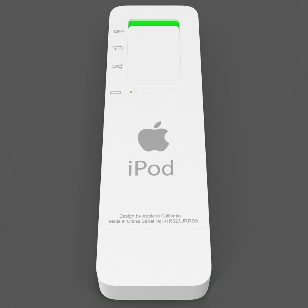 Ipod Shuffle 3d Model