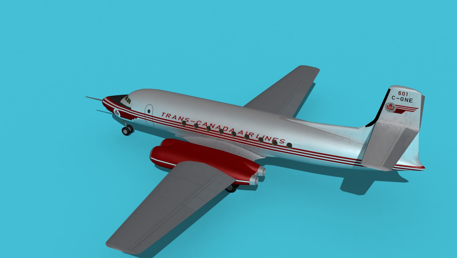 3D Model Avro Canada C-102 Jetliner V05 - TurboSquid 1912391