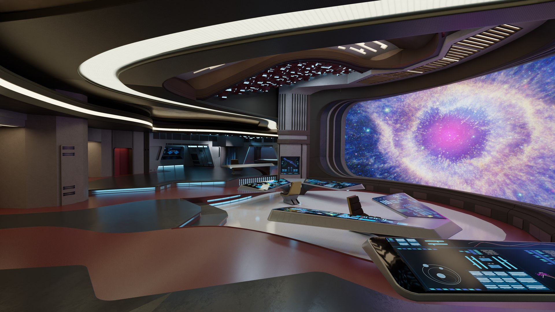 Spaceship Bridge 3D Model - TurboSquid 2242601