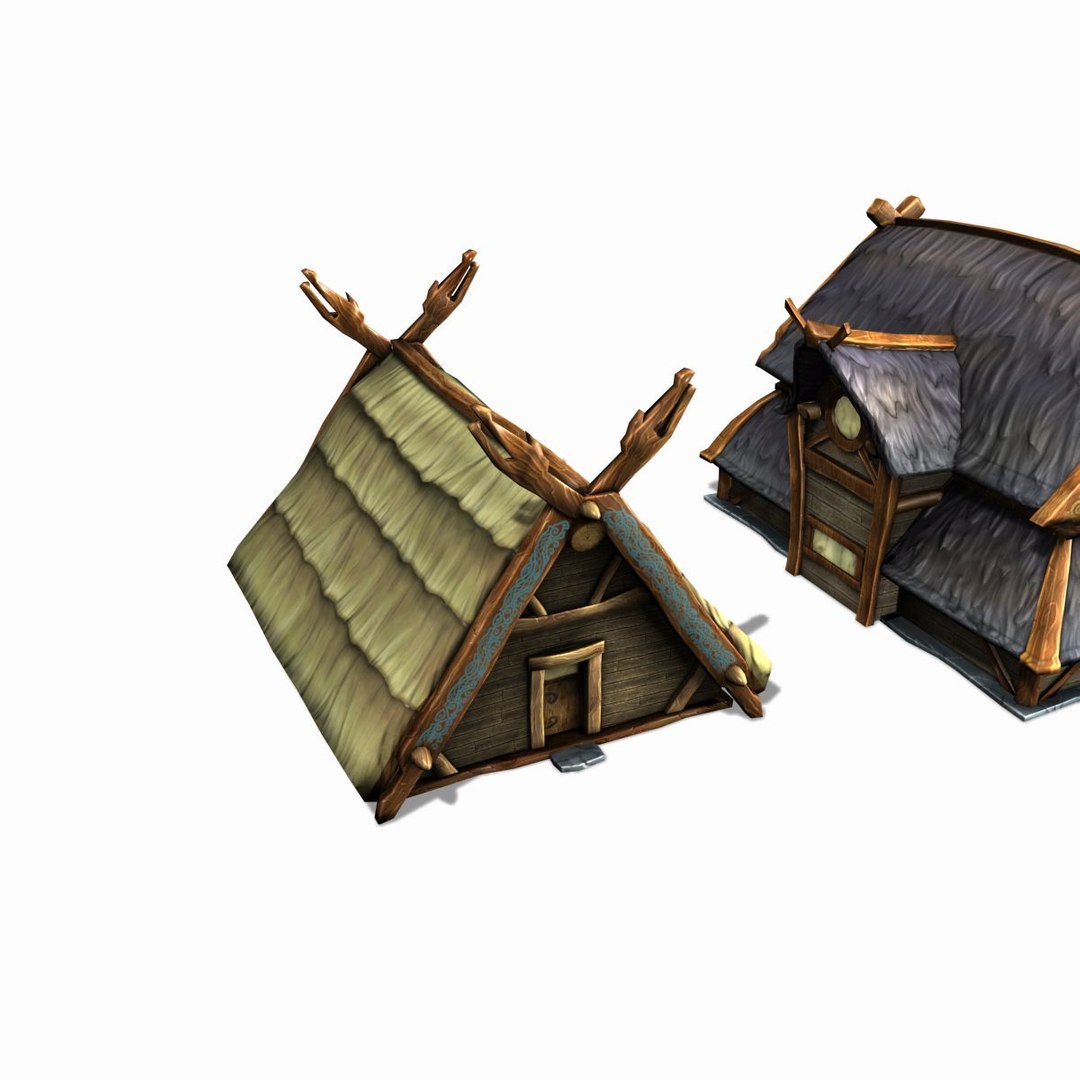 Pack Viking Buildings Model - TurboSquid 1406089