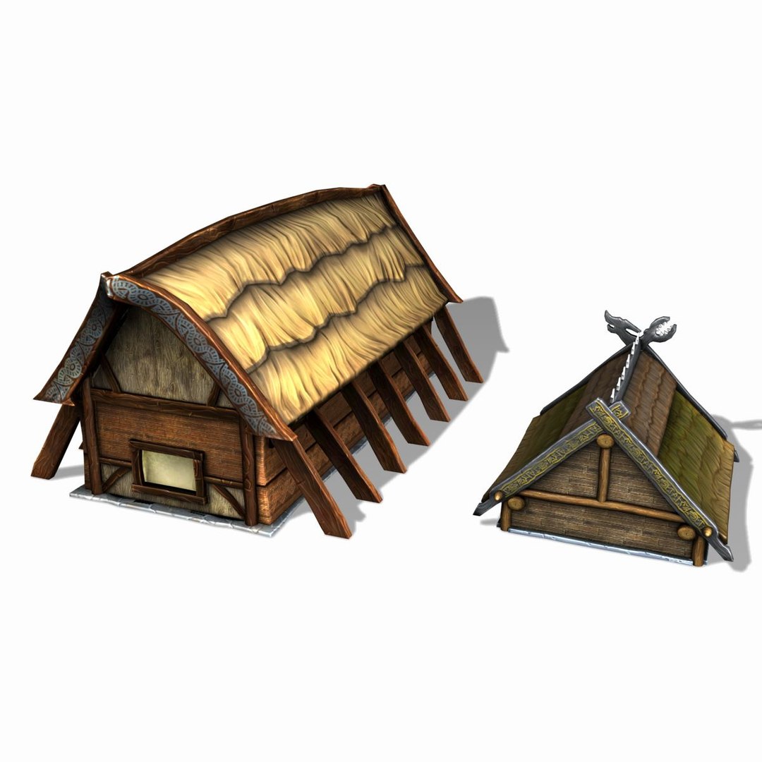 Pack Viking Buildings Model - TurboSquid 1406089