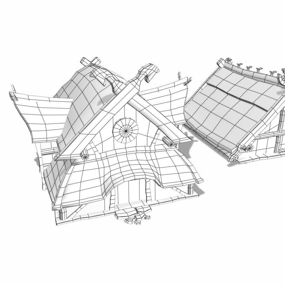 Pack Viking Buildings Model - TurboSquid 1406089