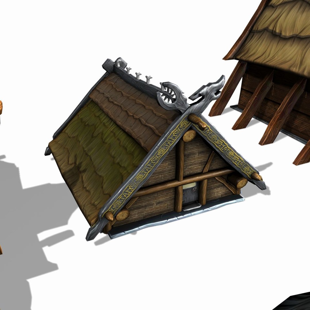 Pack Viking Buildings Model - TurboSquid 1406089