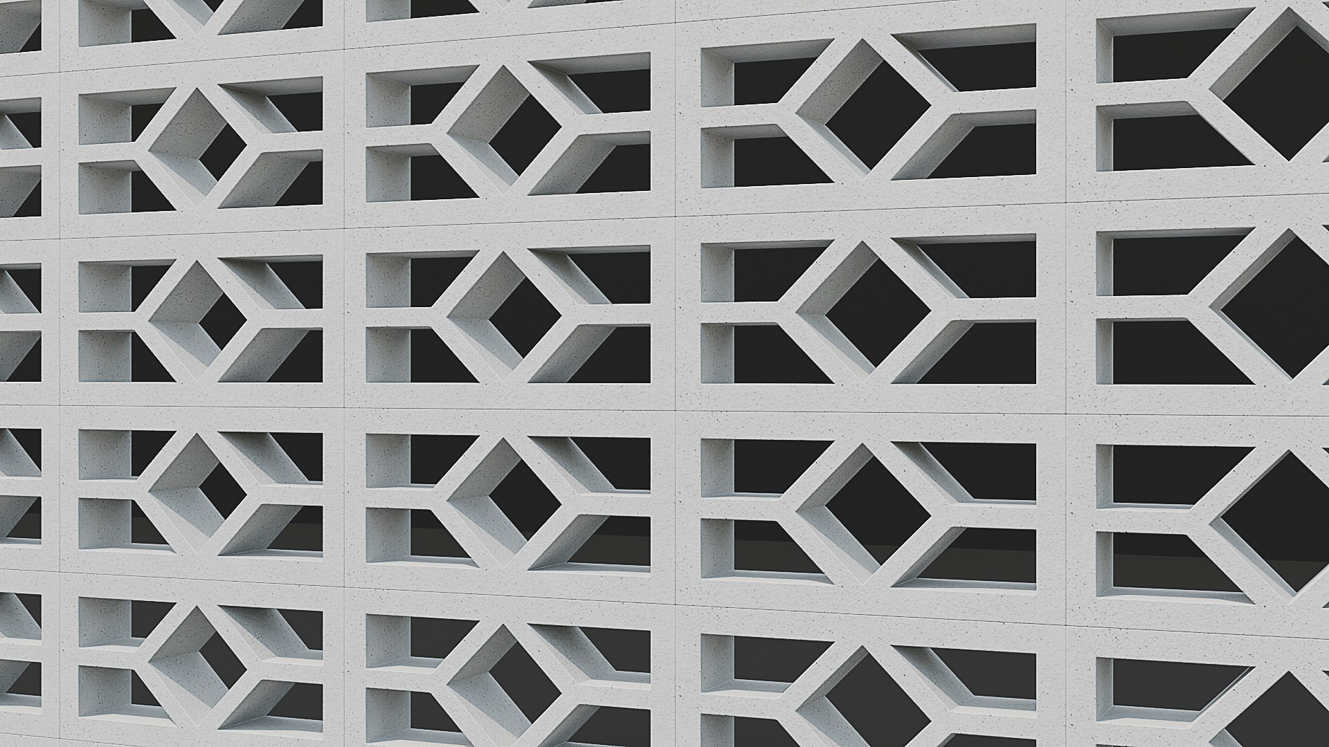 3D Breeze Blocks Wall - TurboSquid 2155631