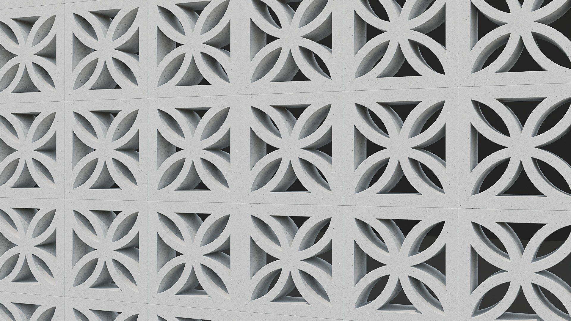 3D Breeze Blocks Wall - TurboSquid 2155631