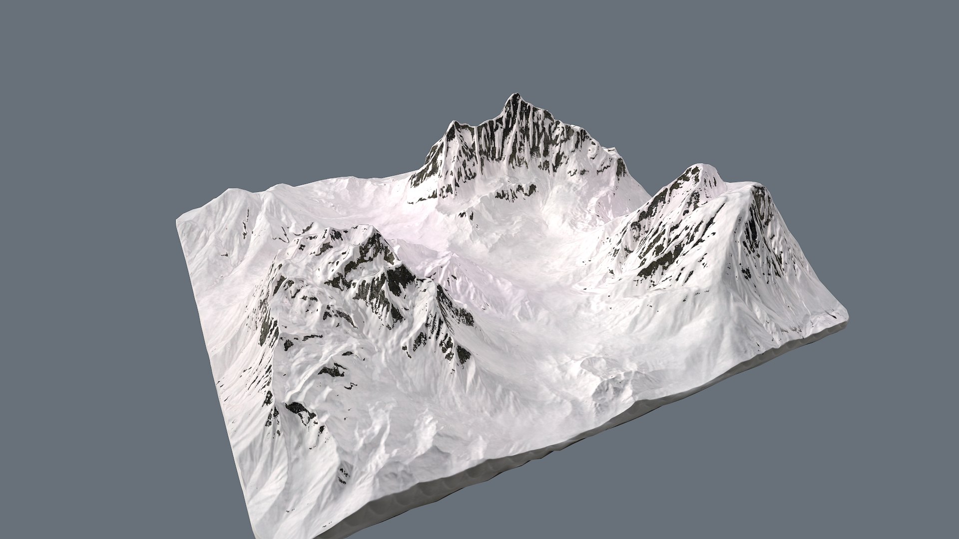 3D Model Snow Valley - TurboSquid 1404147