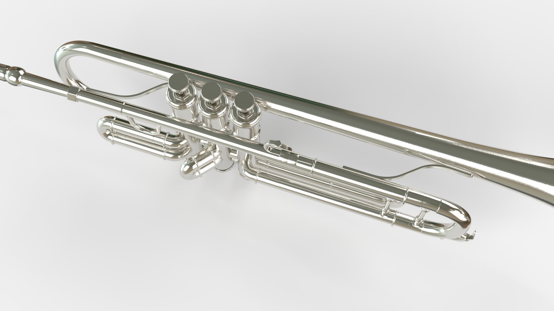3D Model Trumpet Three Materials Brass Copper And Silver - TurboSquid ...