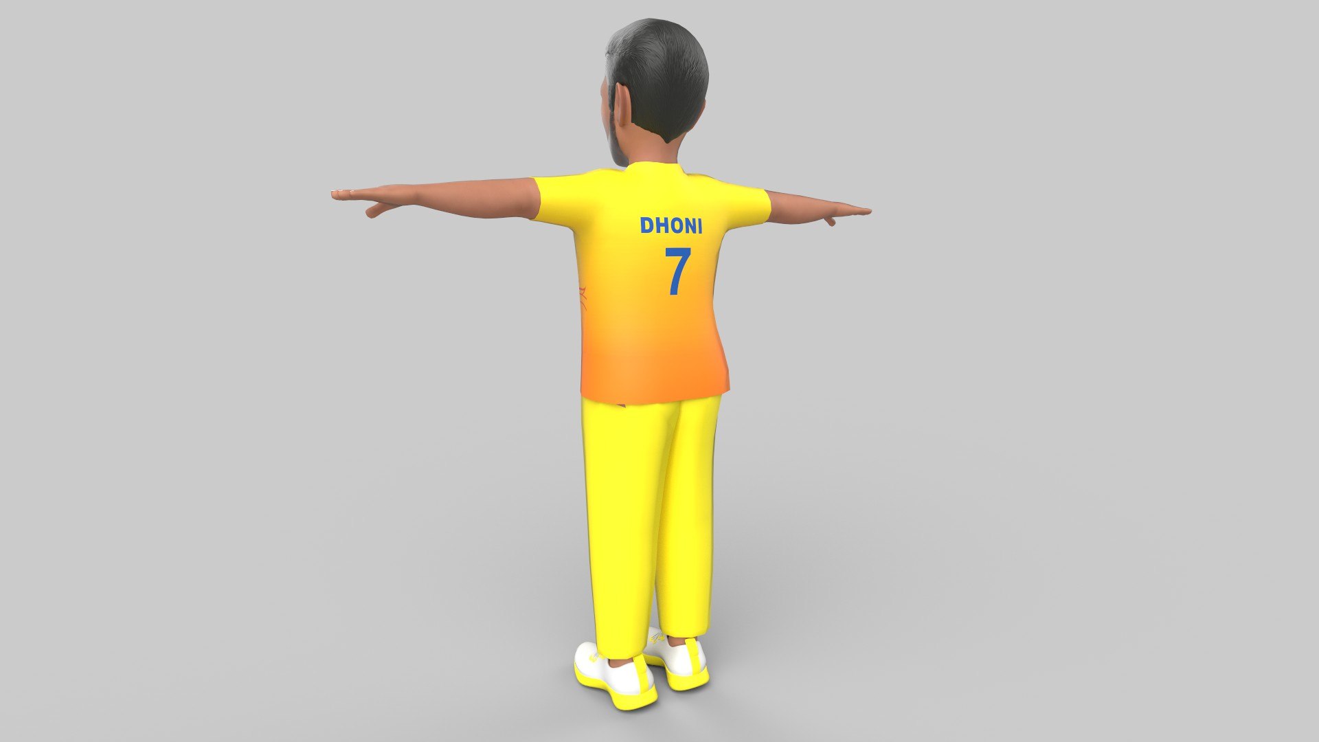 Dhoni Model - TurboSquid 2089320