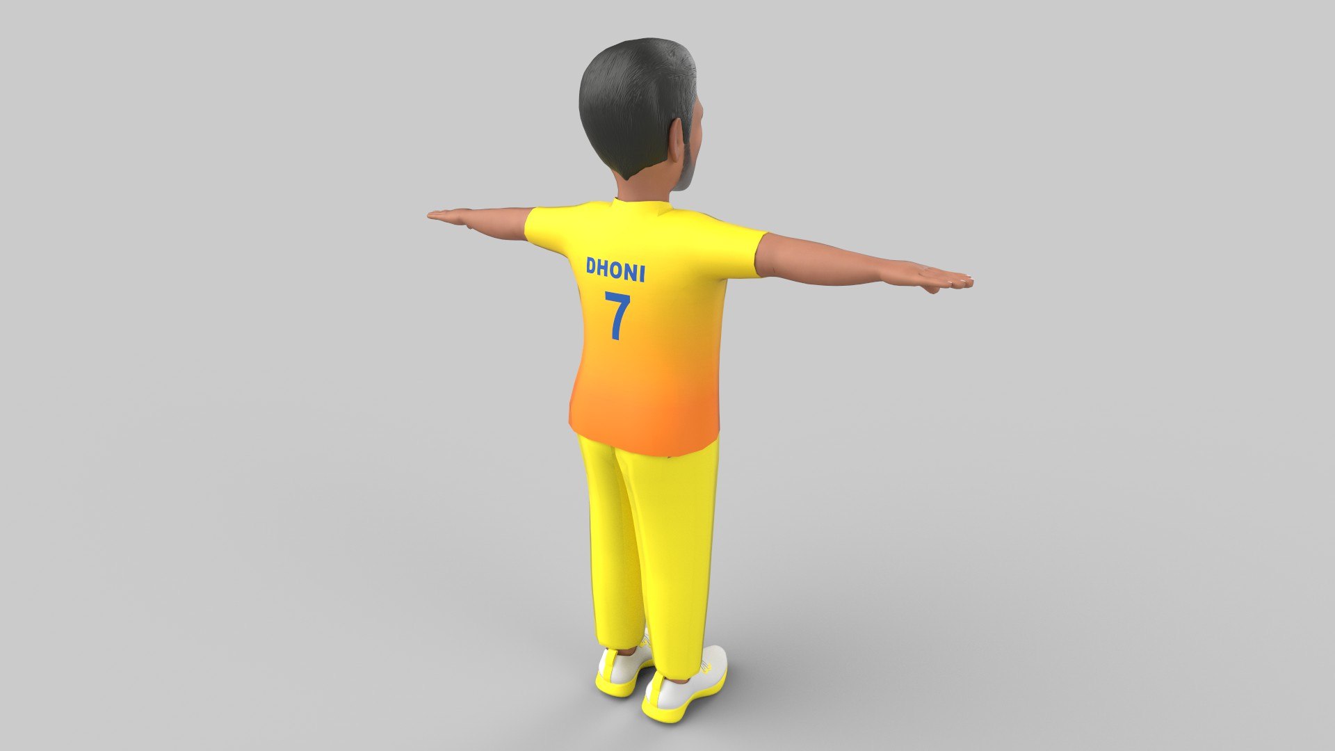 Dhoni Model - TurboSquid 2089320