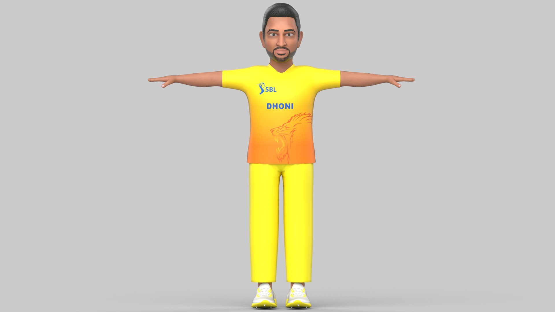 Dhoni Model - TurboSquid 2089320