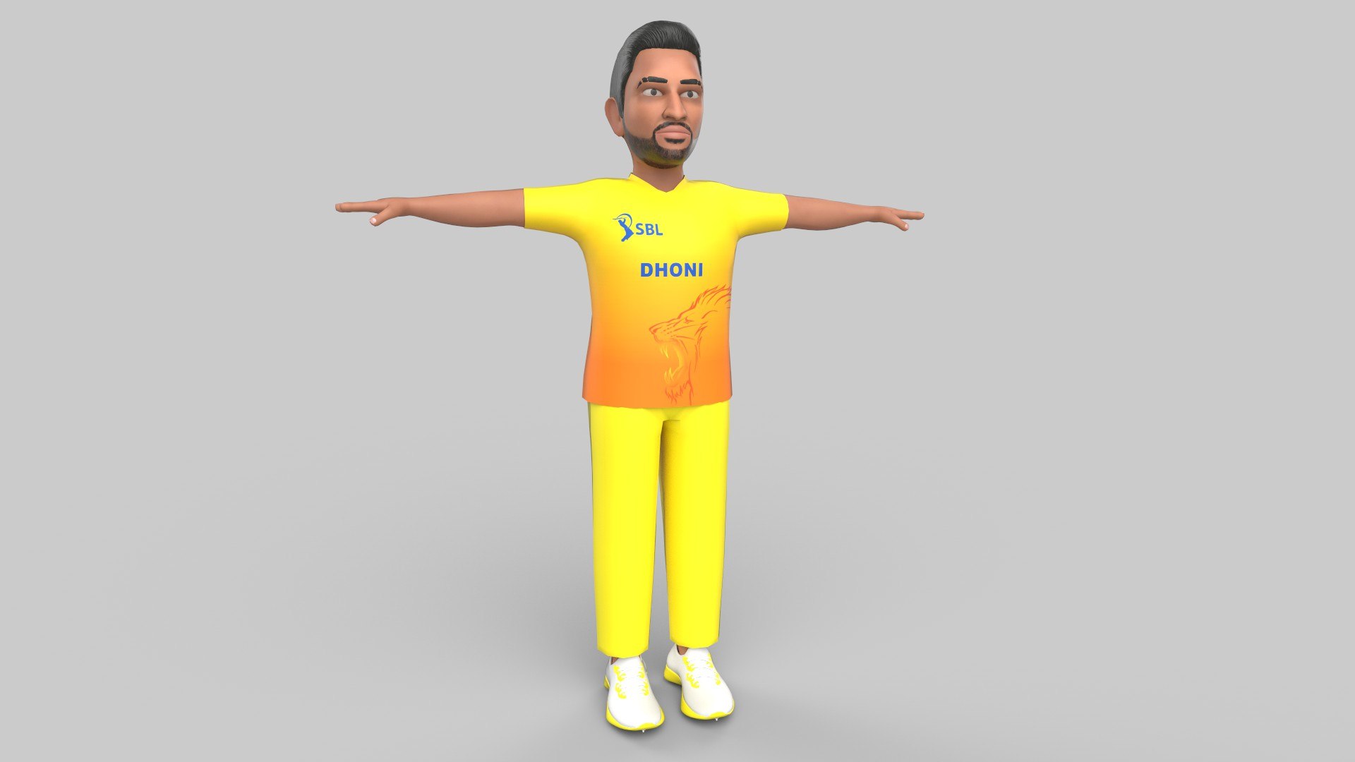 Dhoni Model - TurboSquid 2089320