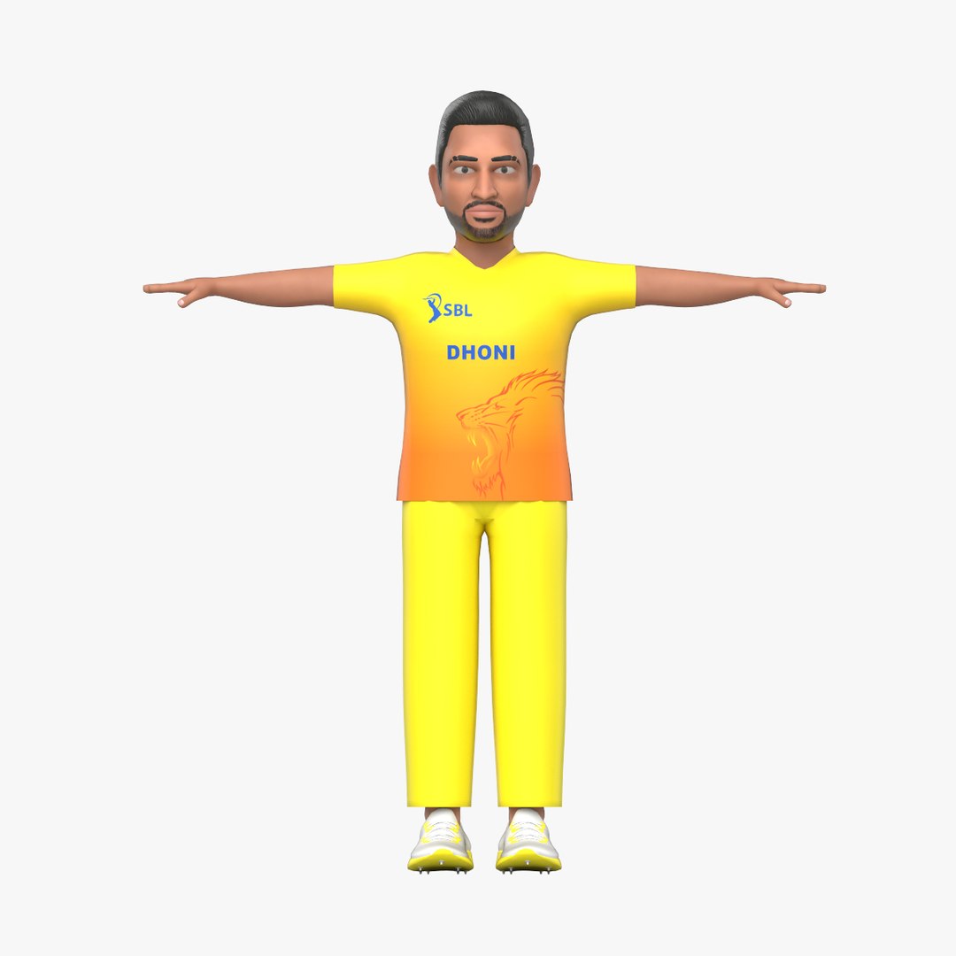 Dhoni model - TurboSquid 2089320