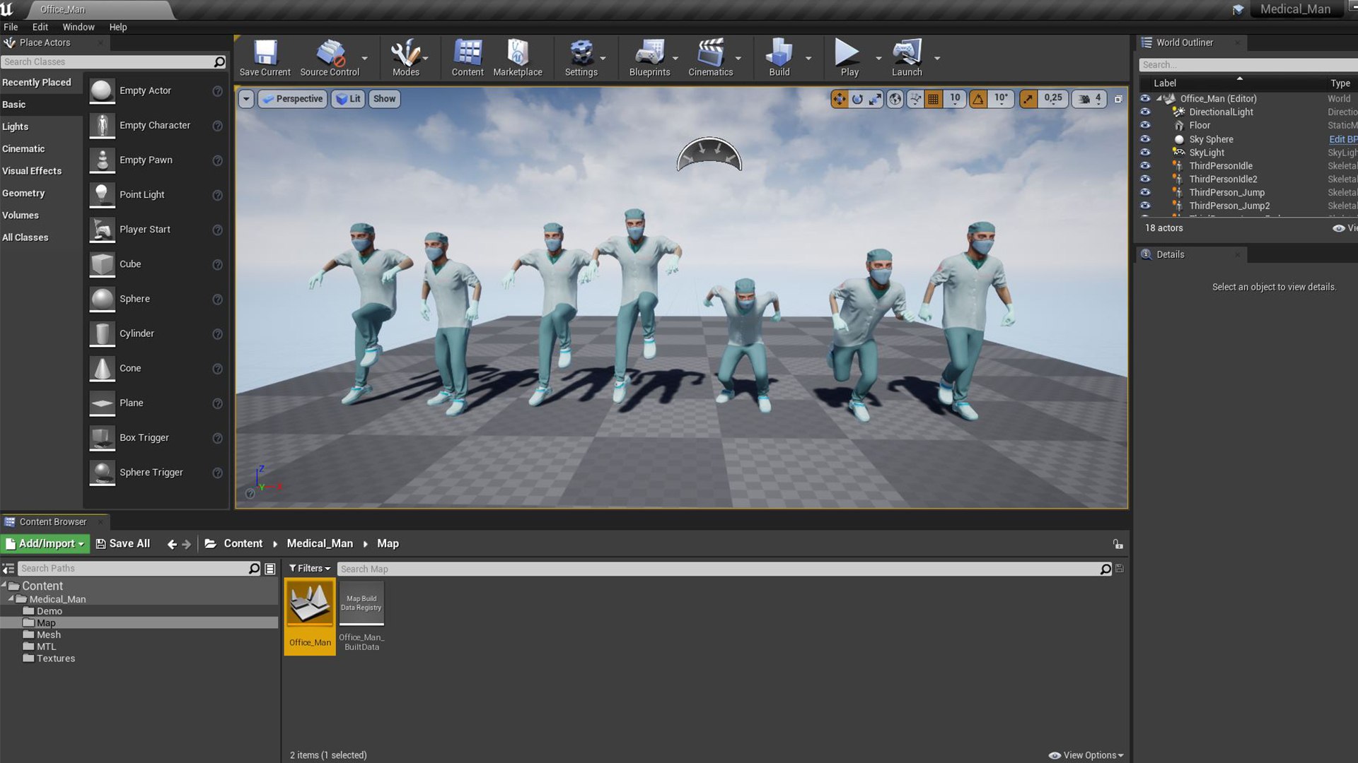 3D model Medical man UE4 ready to use - TurboSquid 1764714