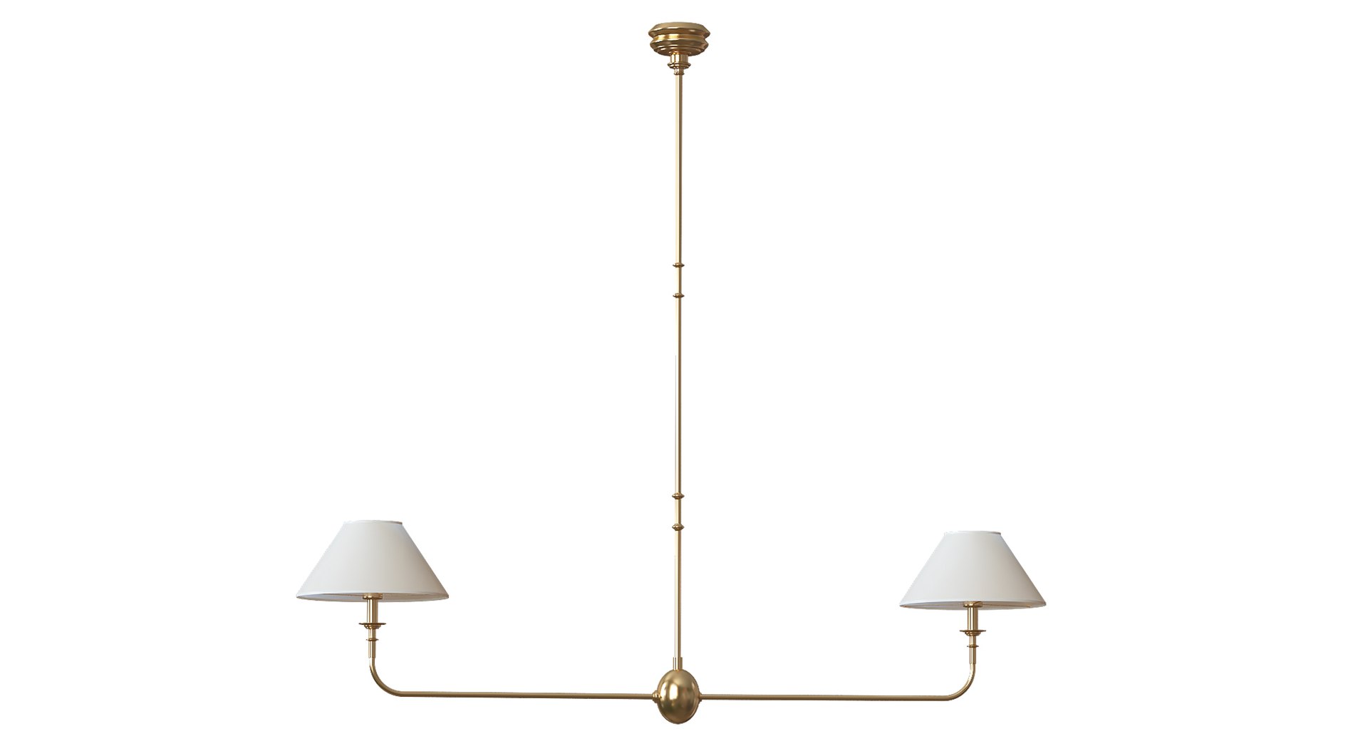 Piaf Large Two Light Linear Pendant 3D Model - TurboSquid 2124117