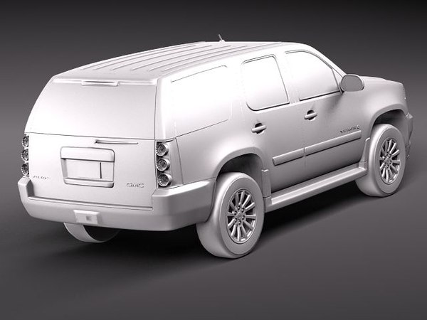 gmc yukon hybrid 2010 3d model