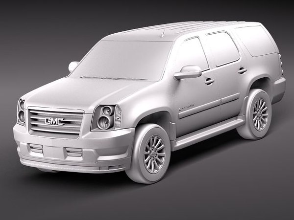 gmc yukon hybrid 2010 3d model