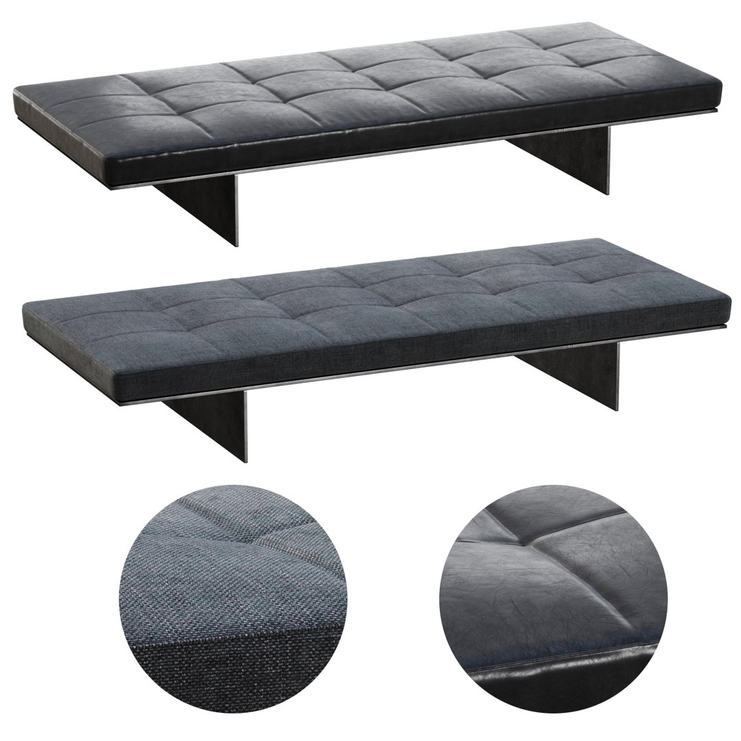 3D Track Living Divani Bench - Wide Model - TurboSquid 1890968