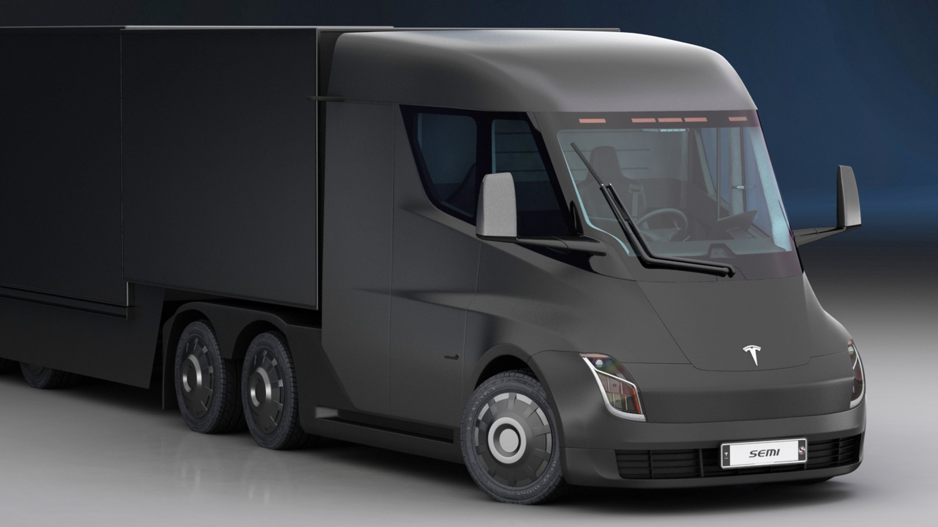 3D model tesla semi 2019 trailer - TurboSquid 1363461