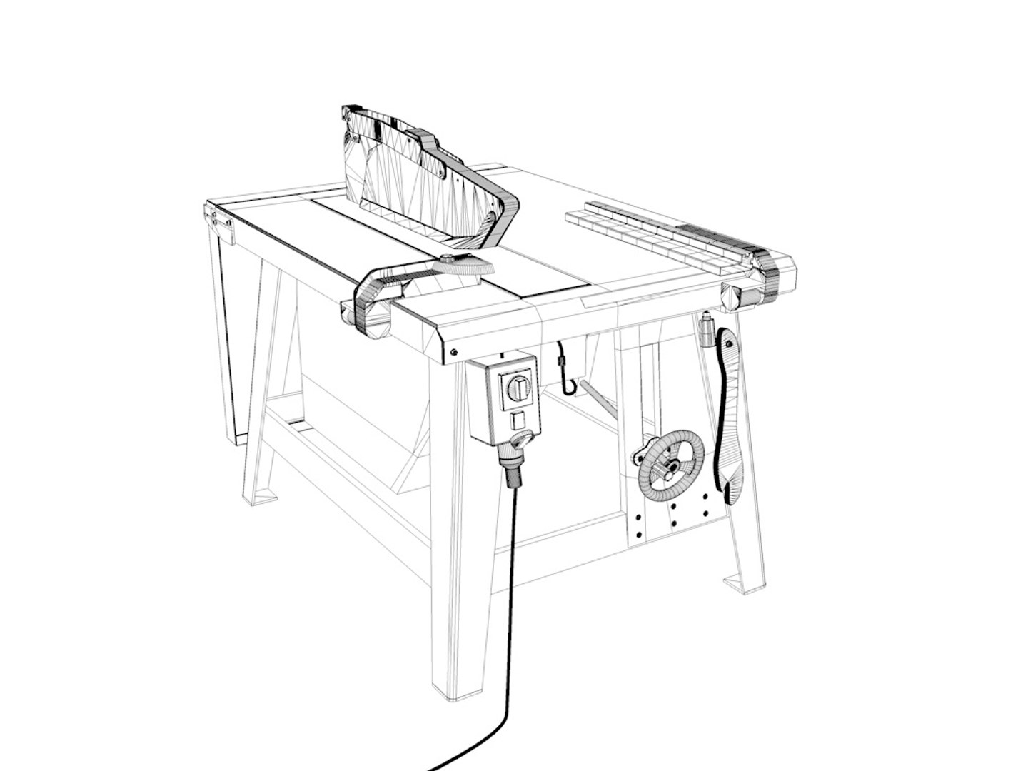 Table Saw 3d Model