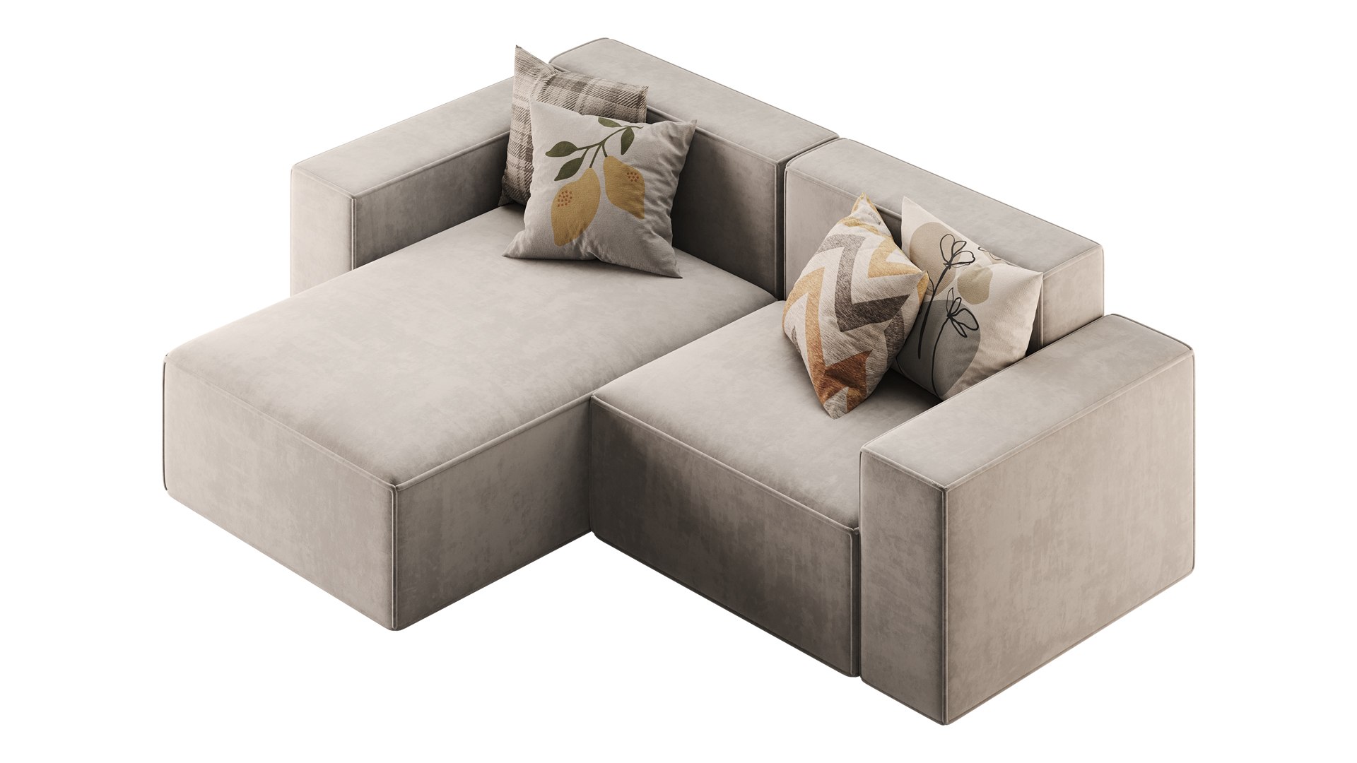 Divan Davis 245x165 3D Model - TurboSquid 2314522