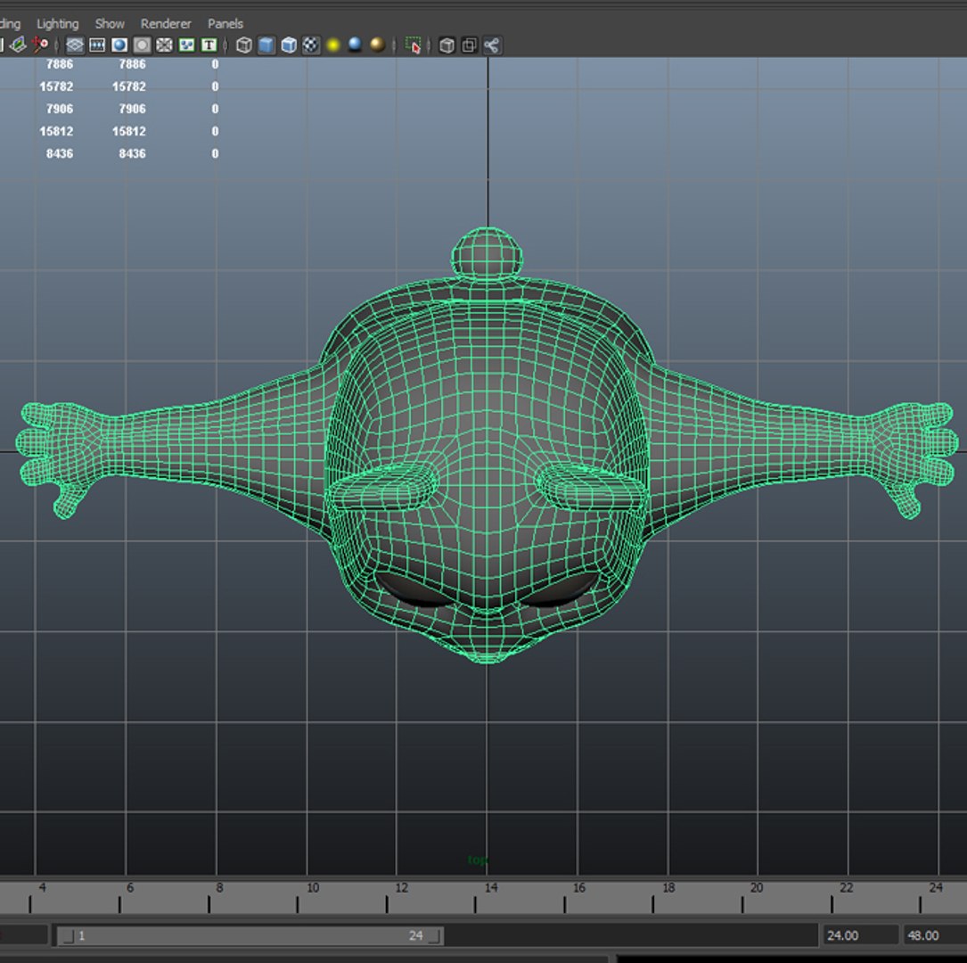 Cartoon Panda Bear Obj