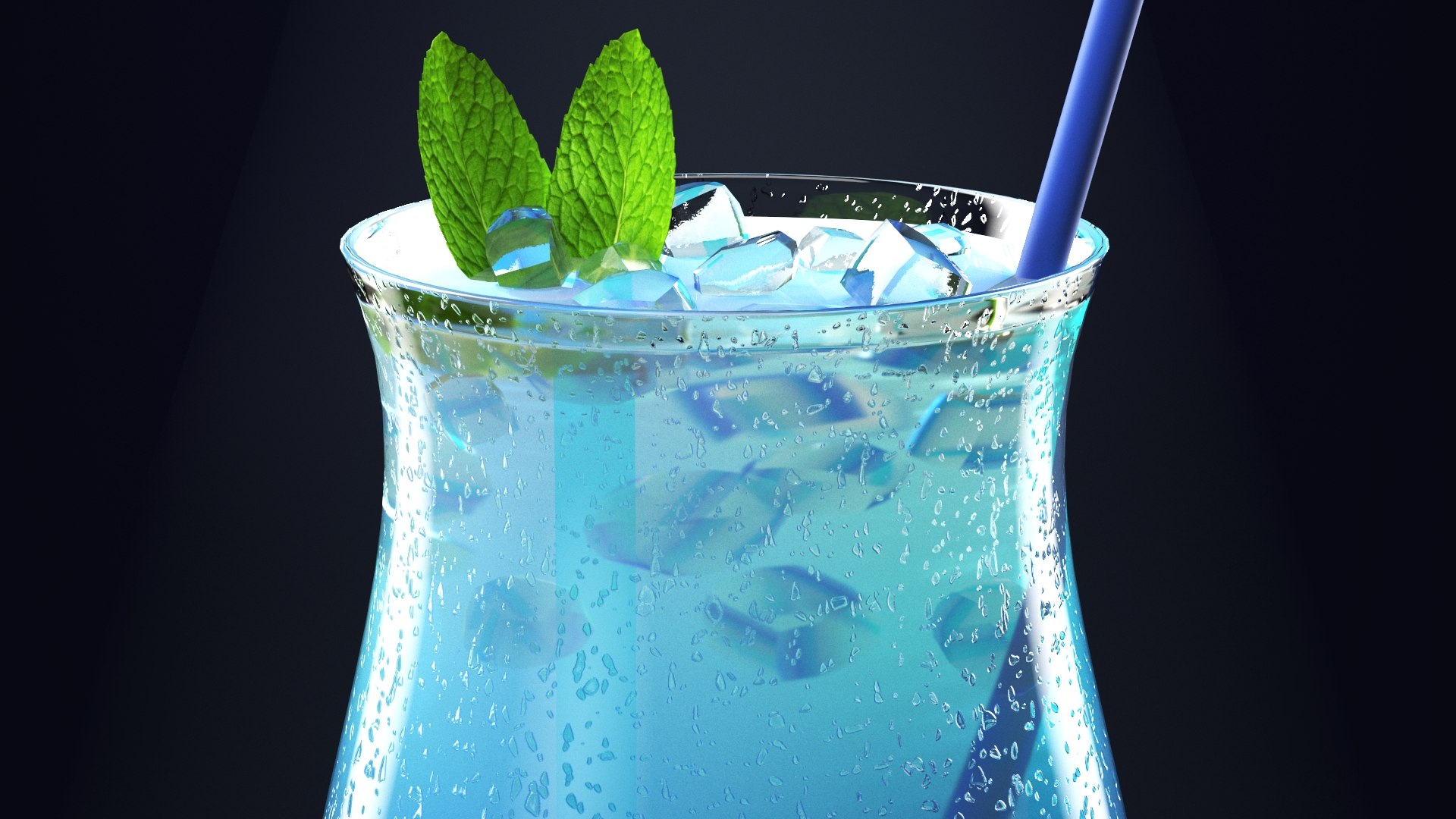 Curacao Cocktail 3D Model - TurboSquid 2147038