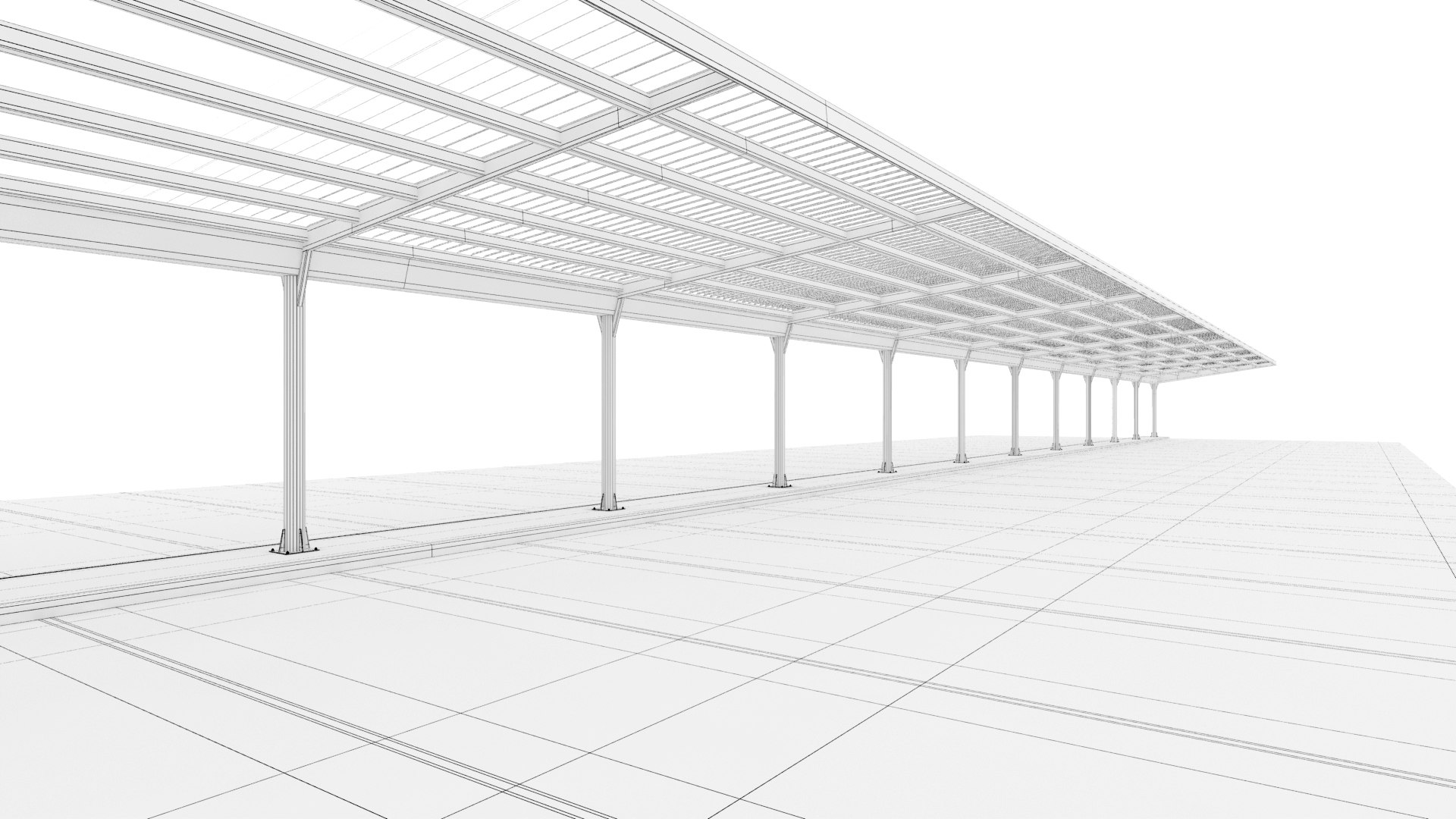 Parking Shelter 02 Model - TurboSquid 1960813