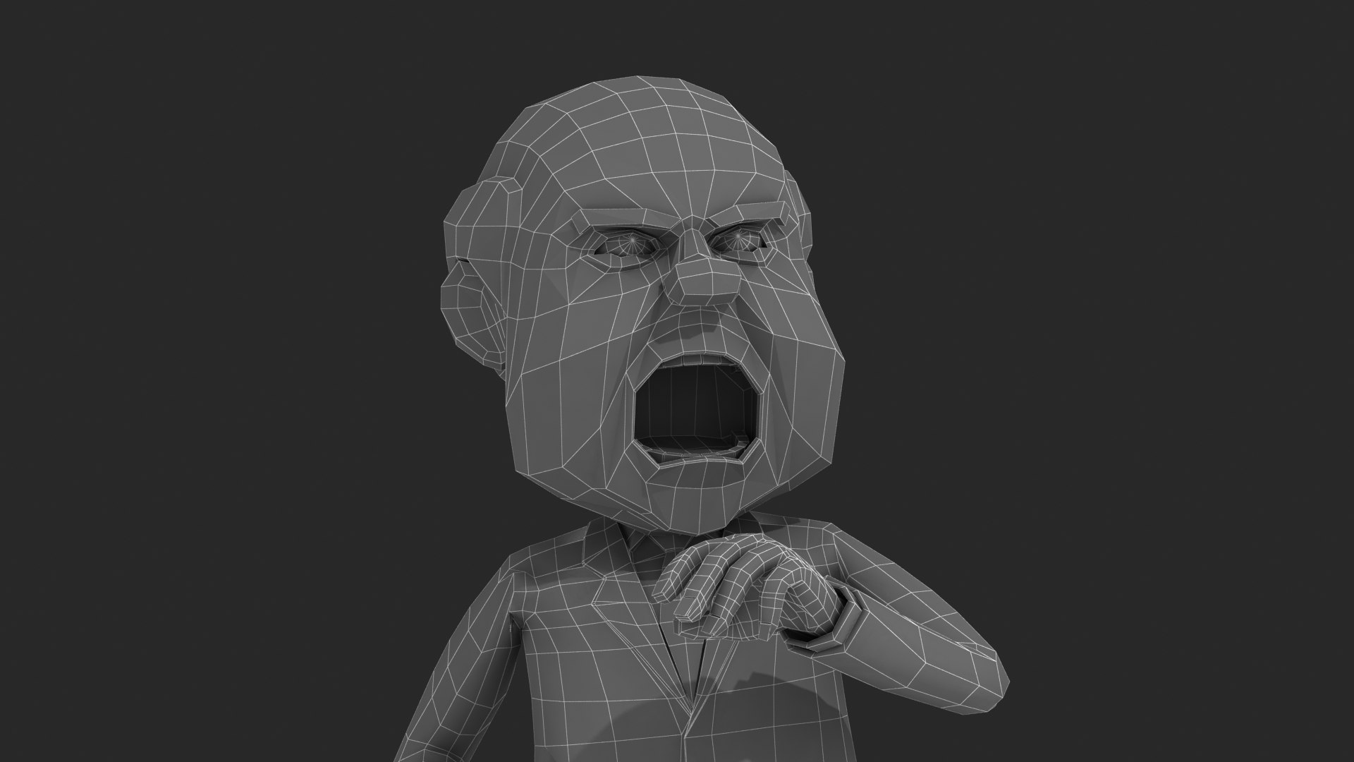 Funny Boss Man Rigged 3d Model