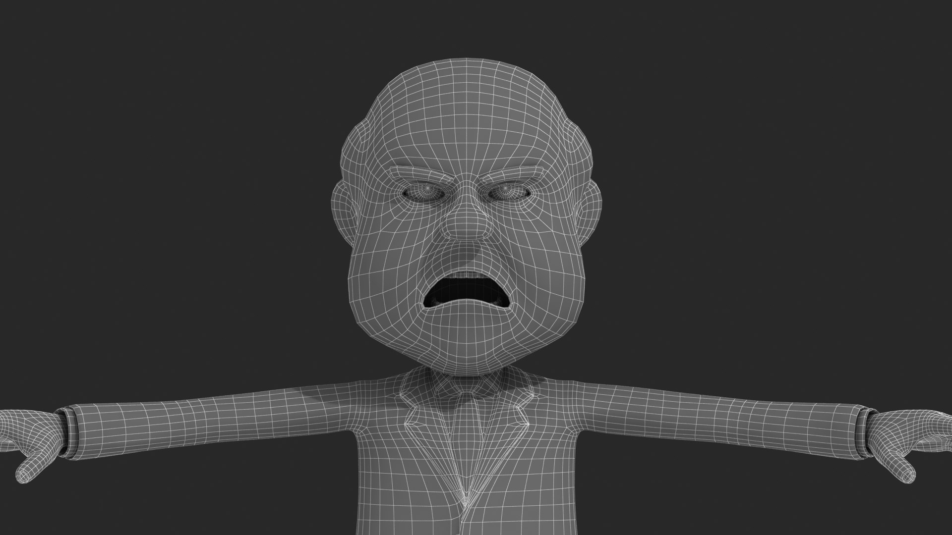 Funny Boss Man Rigged 3d Model