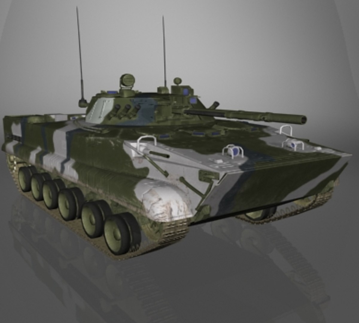 3 Russian Apc Tank 3ds