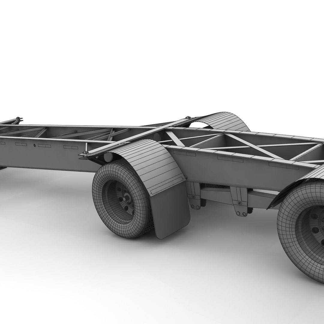 3d Model Container Chassis