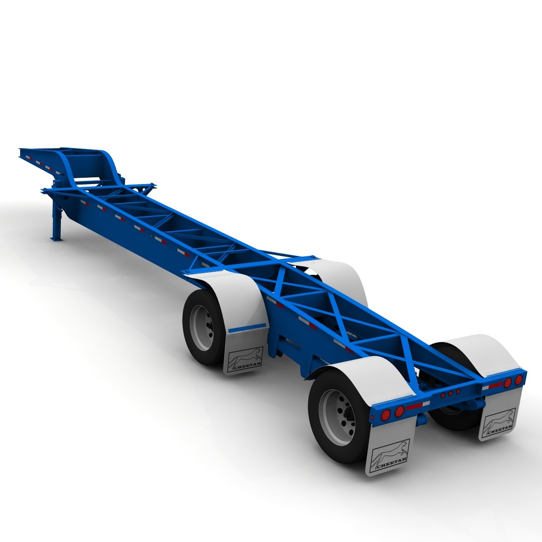 3d Model Container Chassis