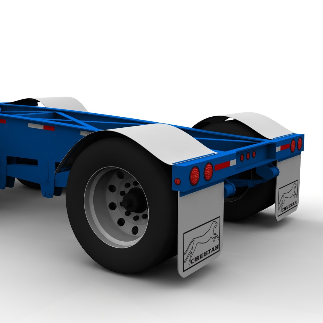 3d Model Container Chassis