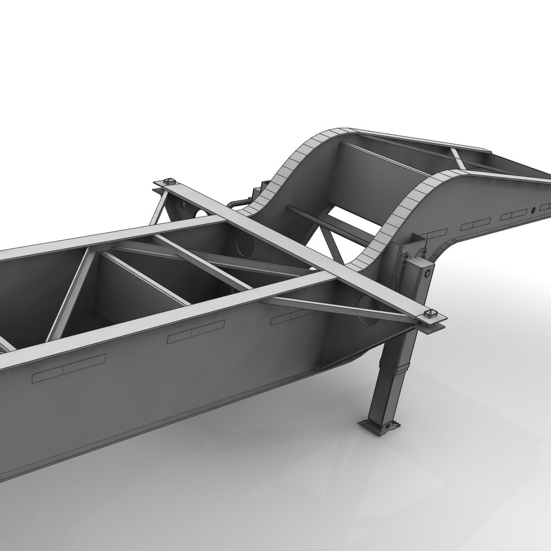 3d Model Container Chassis