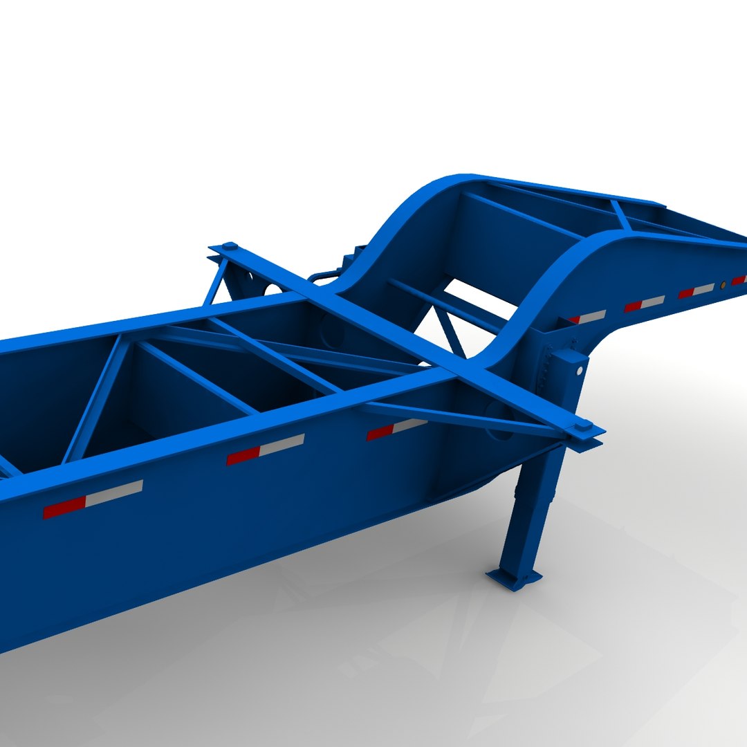 3d Model Container Chassis