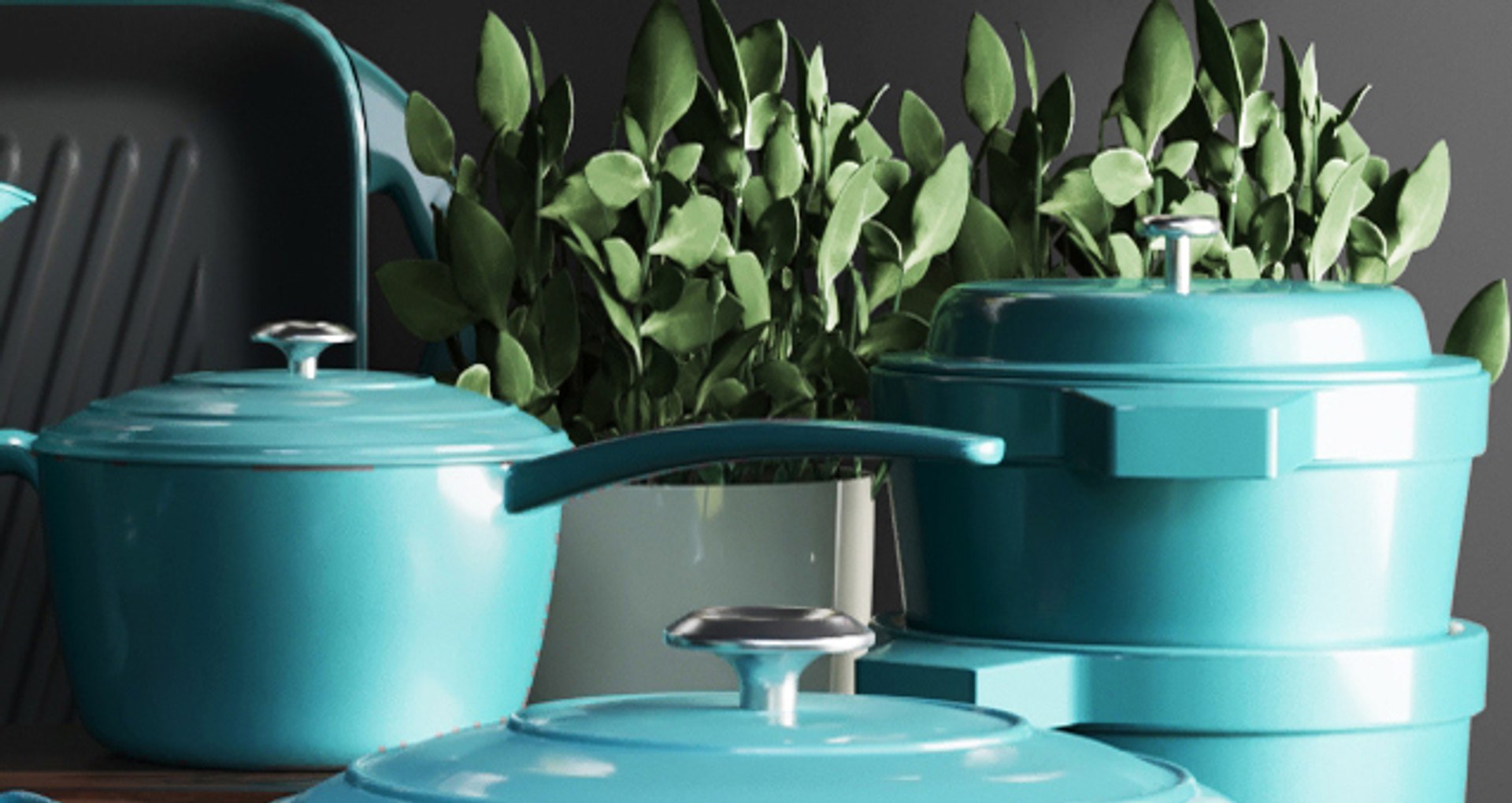 3D Designer cookware set - TurboSquid 1817200