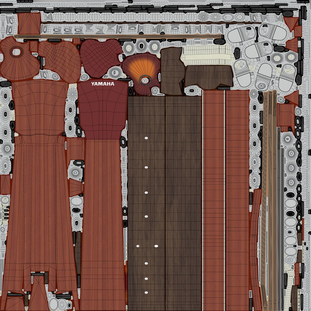Acoustic Guitar Slope Shouldered Dread Model PBR Model - TurboSquid 2323918