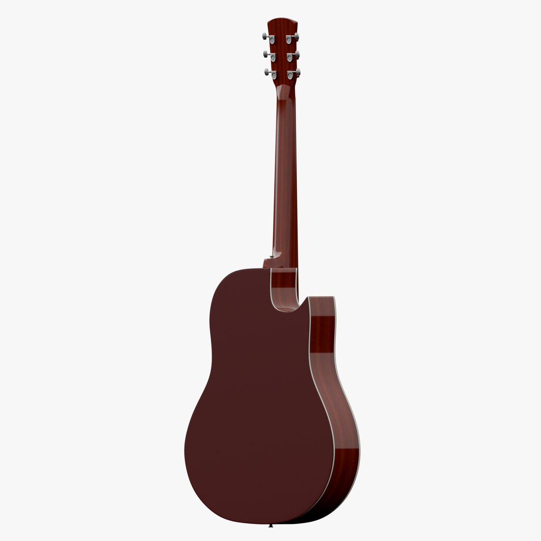 Acoustic Guitar Slope Shouldered Dread Model PBR Model - TurboSquid 2323918