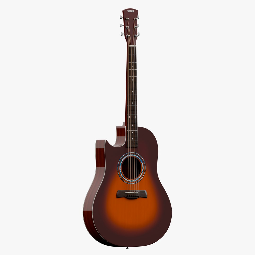 Acoustic Guitar Slope Shouldered Dread Model PBR Model - TurboSquid 2323918