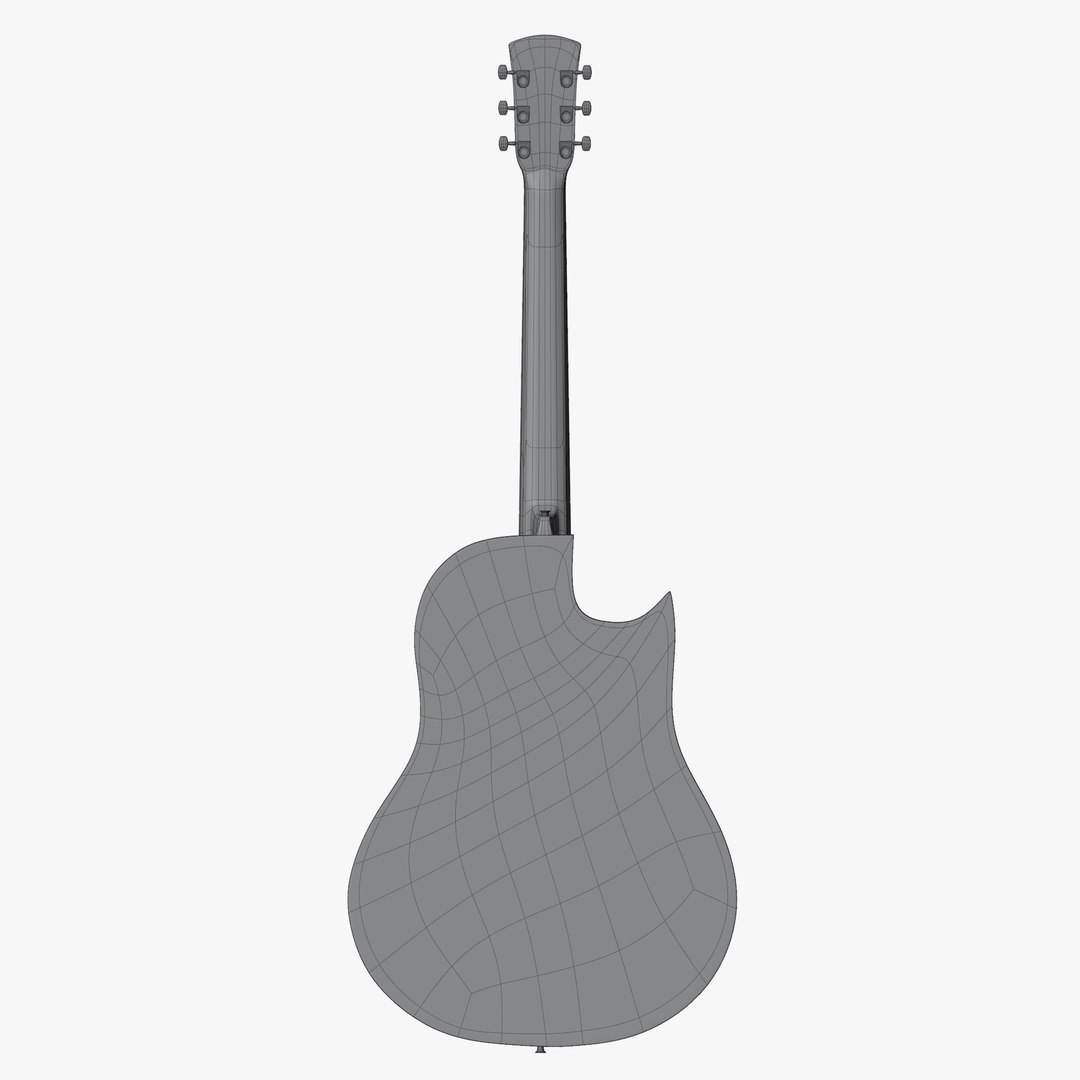 Acoustic Guitar Slope Shouldered Dread Model PBR Model - TurboSquid 2323918