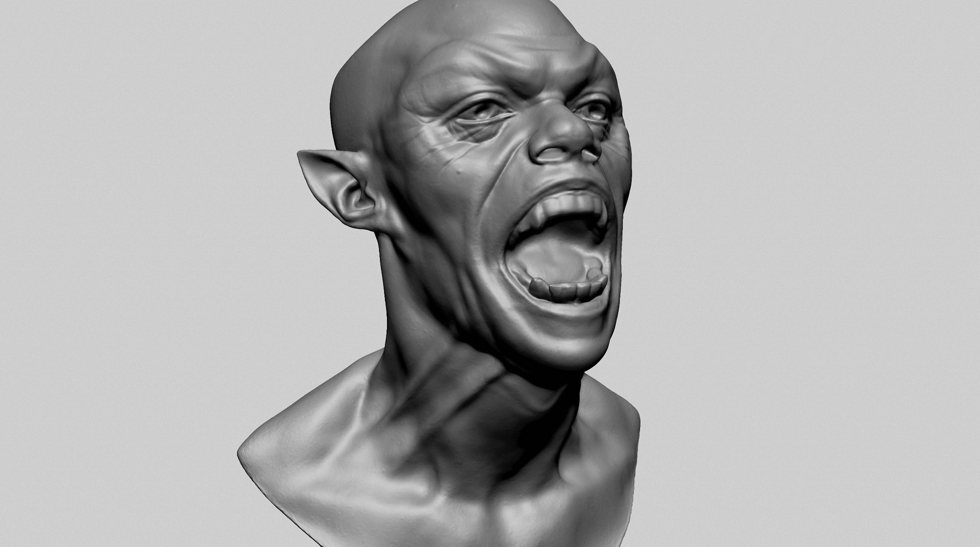Creature Head C1 3D Model - TurboSquid 2198887
